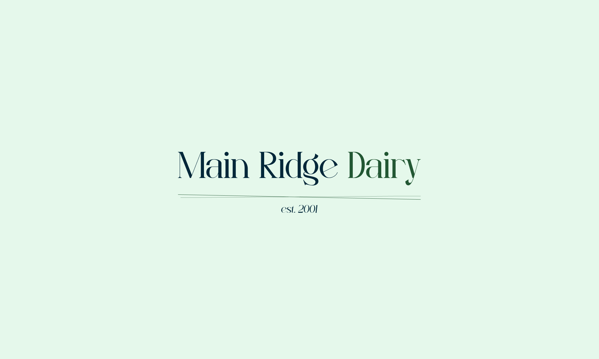 Main Ridge Dairy - Five Creative
